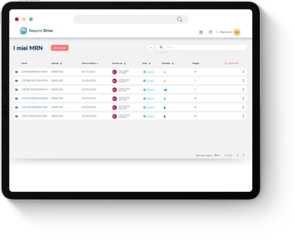 Requiro Drive - Modulo Dogane Import - Compliance and Business ...